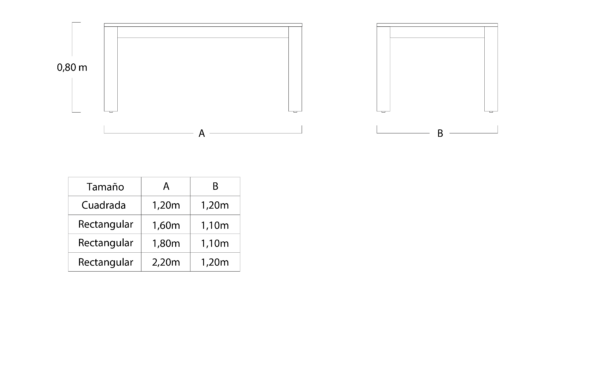 SAMURAI DINING TABLE - Puro Cuero
