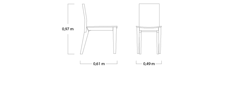 SILLA COMEDOR CONDE - Puro Cuero