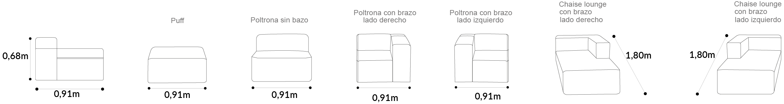 MODULAR MECANO - Puro Cuero